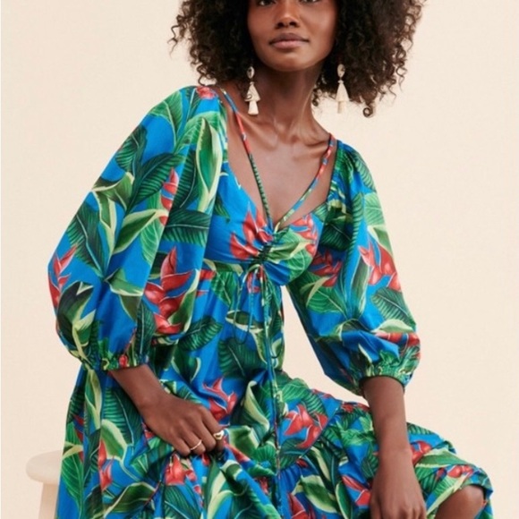 FARM Rio | Dresses | Farm Rio Dream Garden Midi Dress | Poshmark